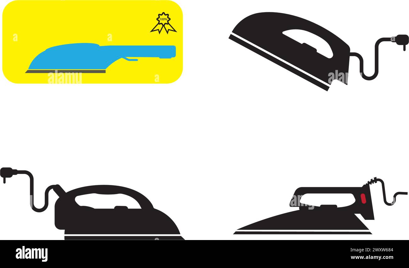 Iron icon logo, vector design illustration Stock Vector Image & Art - Alamy