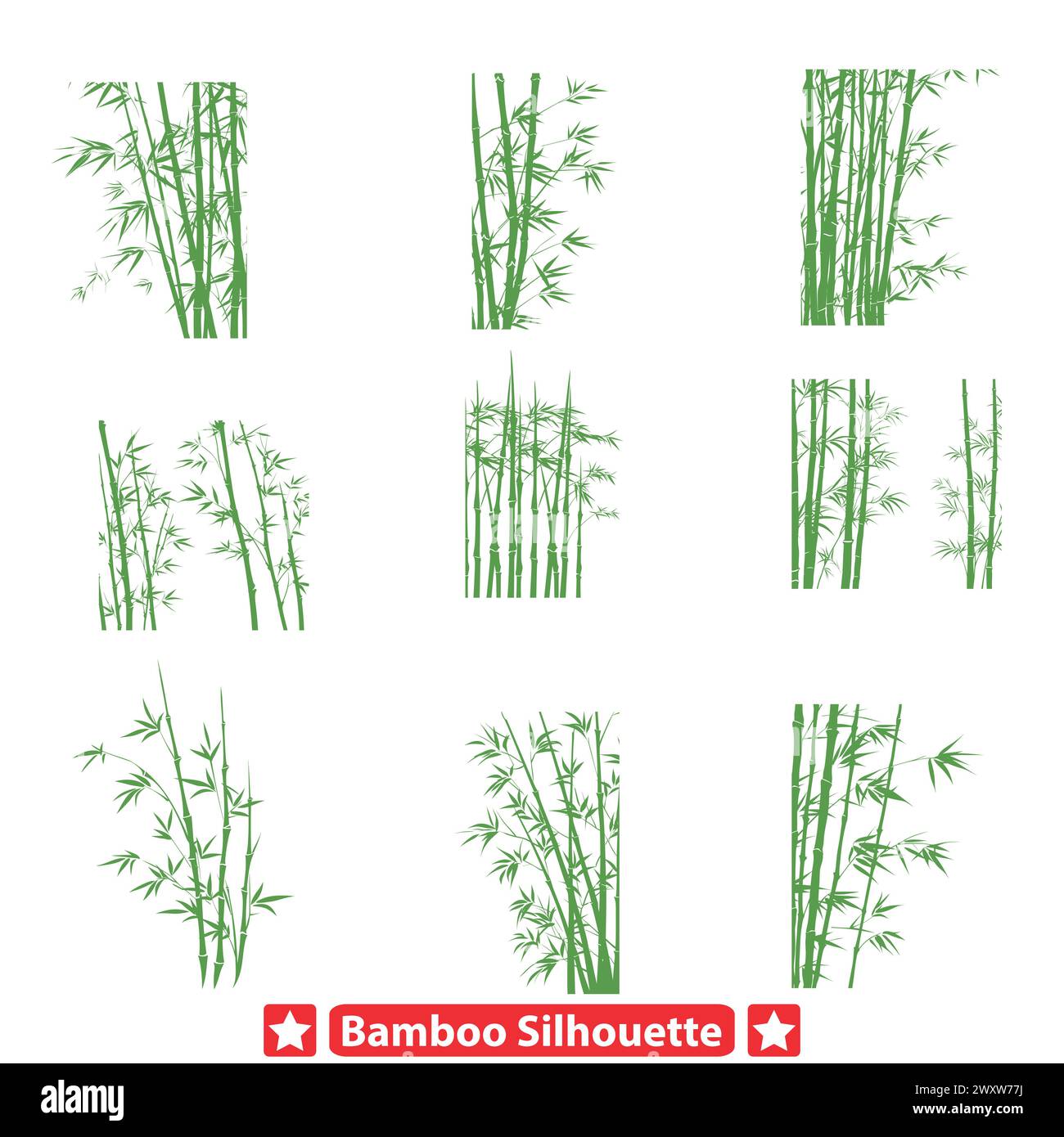 Bamboo landscape Cut Out Stock Images & Pictures - Alamy