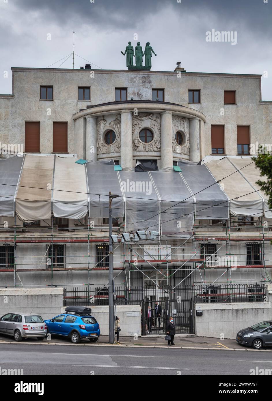 Historical building of French embassy, Belgrade, Serbia Stock Photo - Alamy