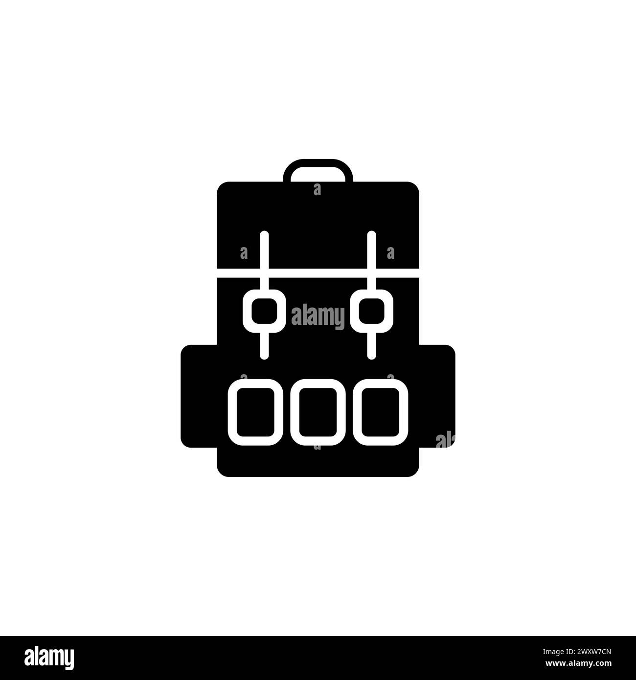 Hiking backpack template Black and White Stock Photos & Images - Alamy