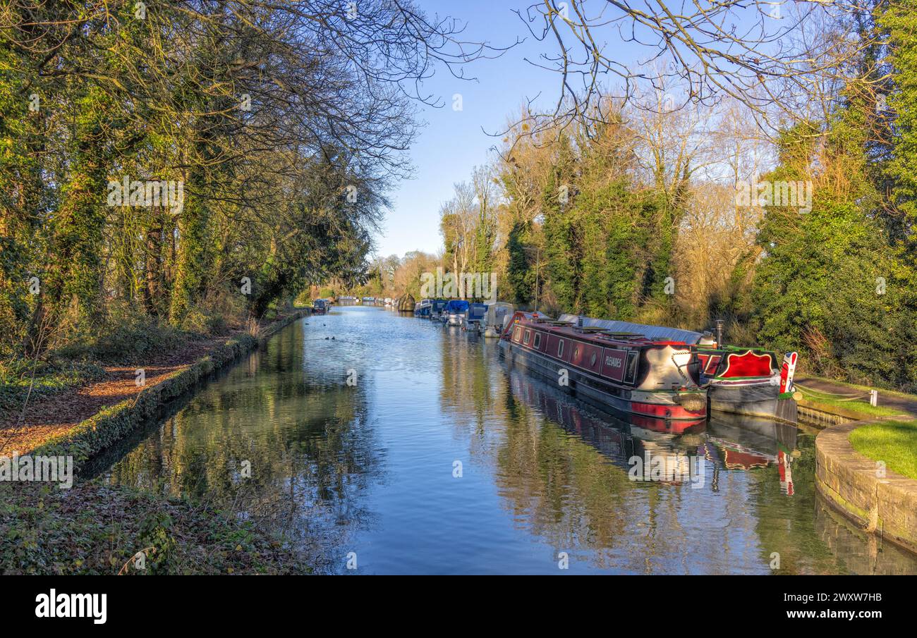 Stroudwater canal looking toward Saul Junction from Walk Bridge ...