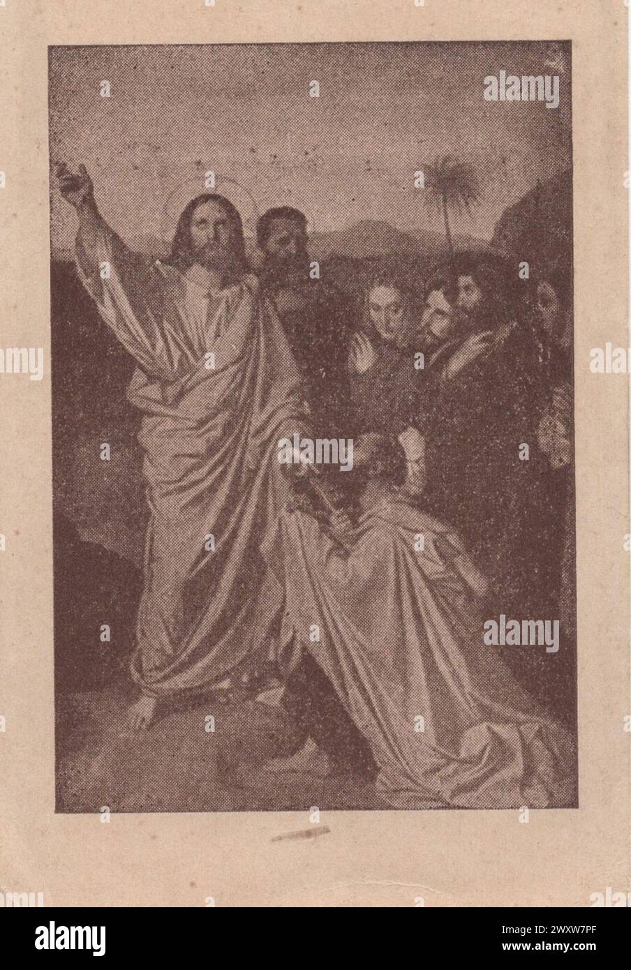 vintage holy card Jesus blessing / Jesus shining / Jesus Healing and ...