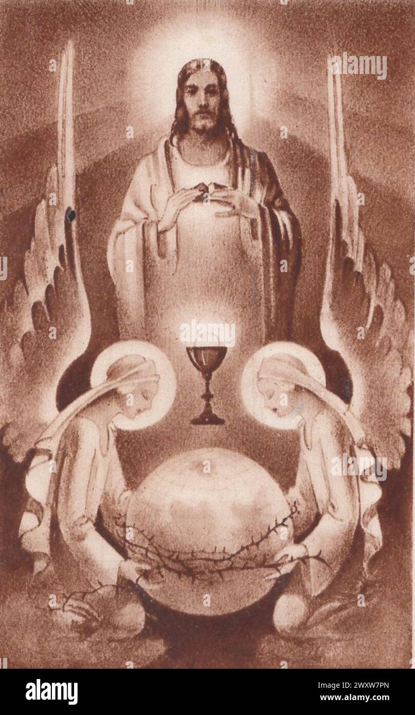 vintage holy card Jesus blessing / Jesus shining / Jesus Healing and ...