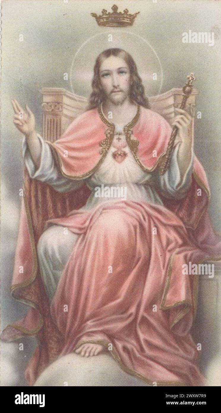 vintage holy card Sacred Heart Of Jesus - Sacred Heart Of Jesus And ...