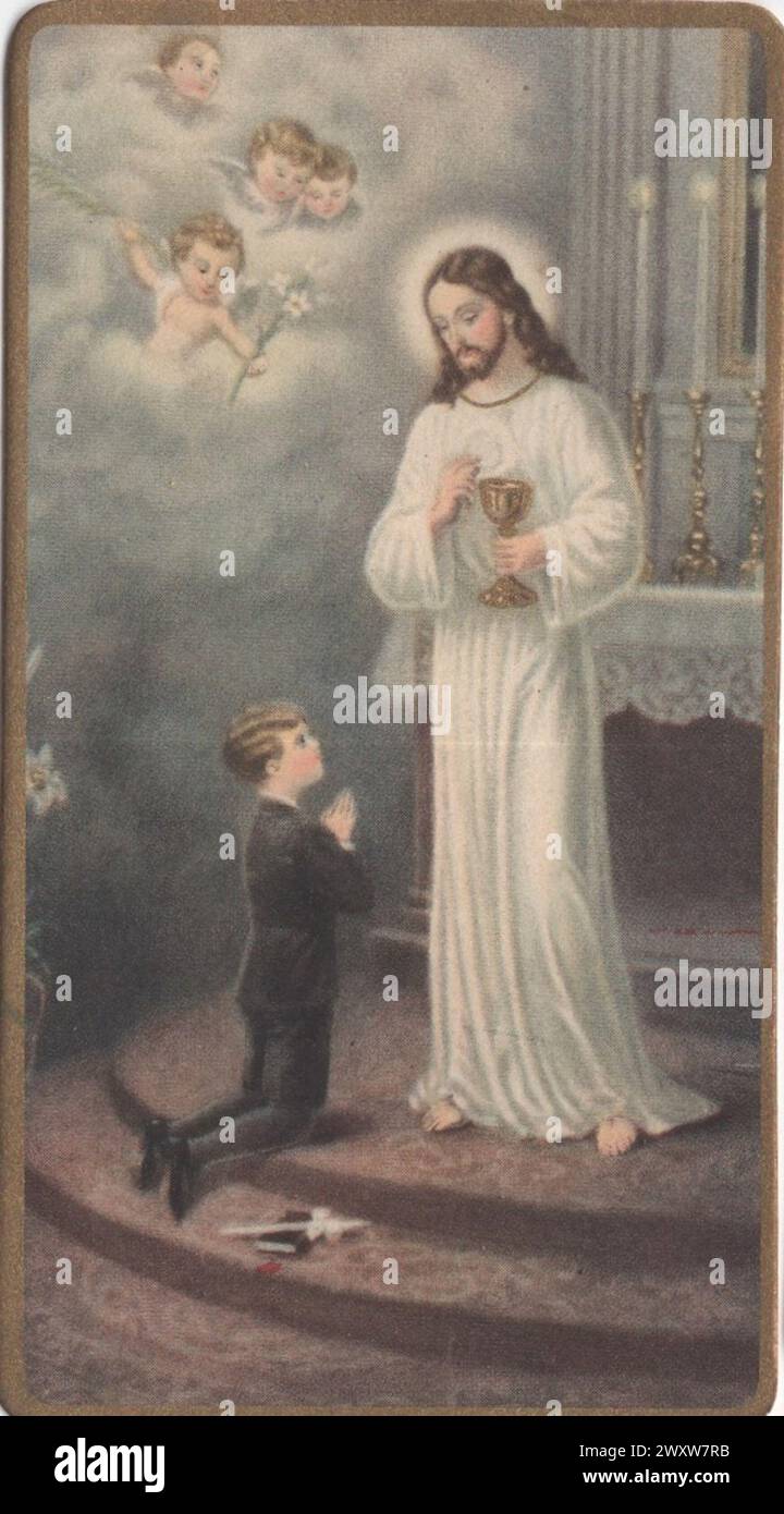 vintage holy card Jesus blessing / Jesus shining / Jesus Healing and ...