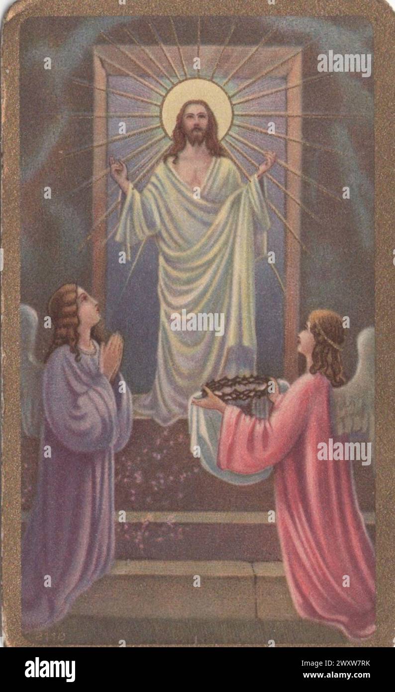 vintage holy card Jesus blessing / Jesus shining / Jesus Healing and ...