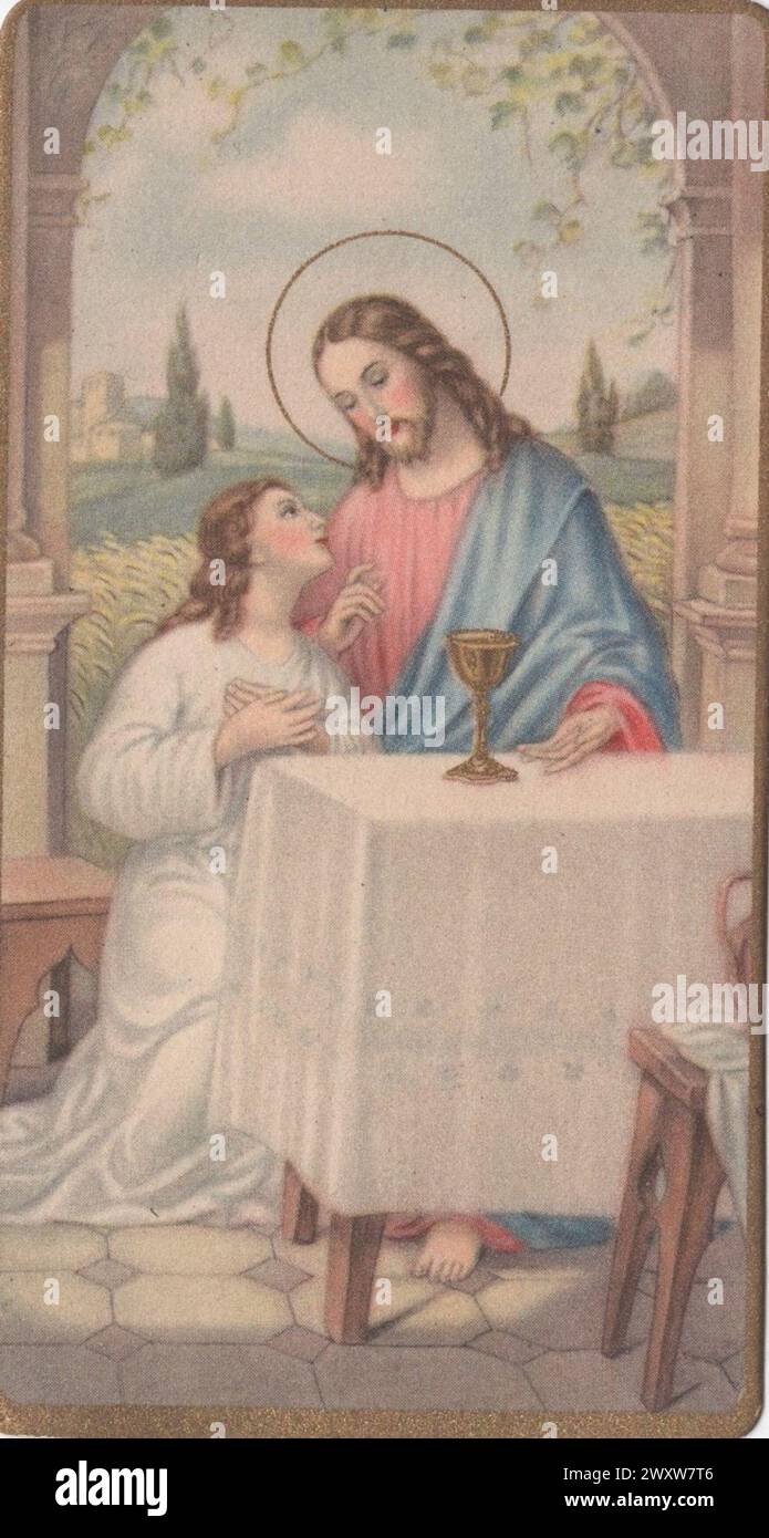vintage holy card Jesus blessing / Jesus shining / Jesus Healing and ...