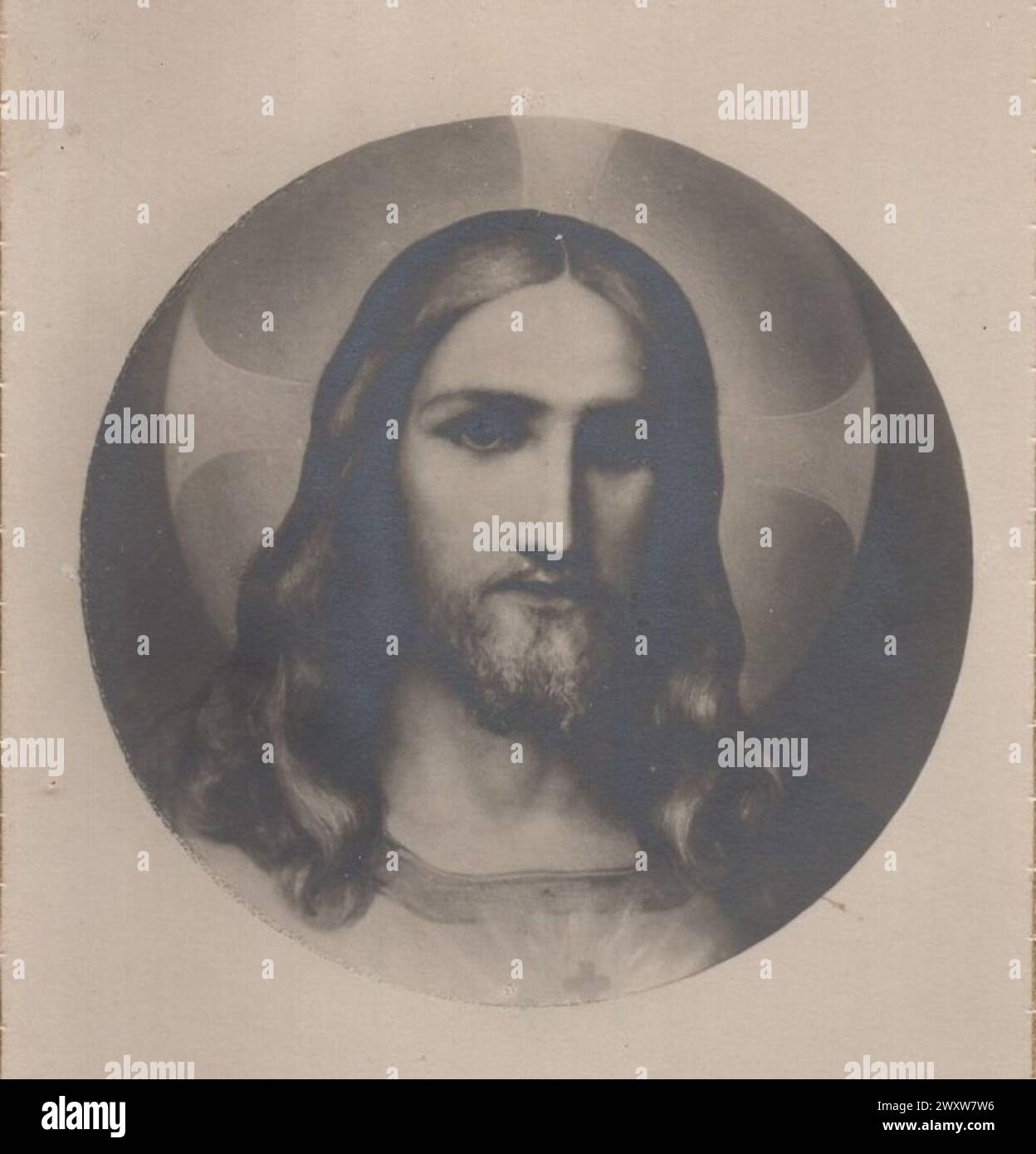 vintage holy card Jesus blessing / Jesus shining / Jesus Healing and ...