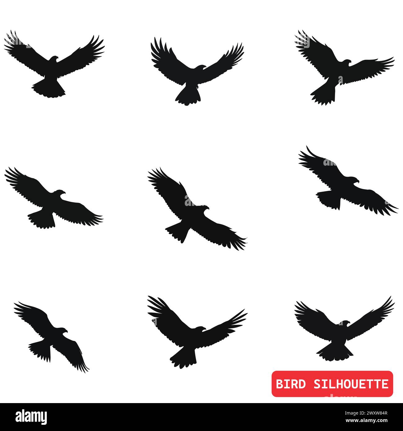 Bird fluttering Stock Vector Images - Alamy