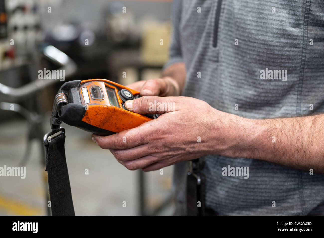 Hands button lift hi-res stock photography and images - Alamy