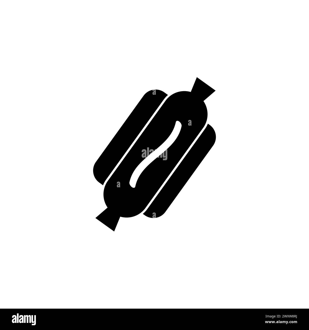 Hot Dog flat vector icon. Simple solid symbol isolated on white background Stock Vector Image ...