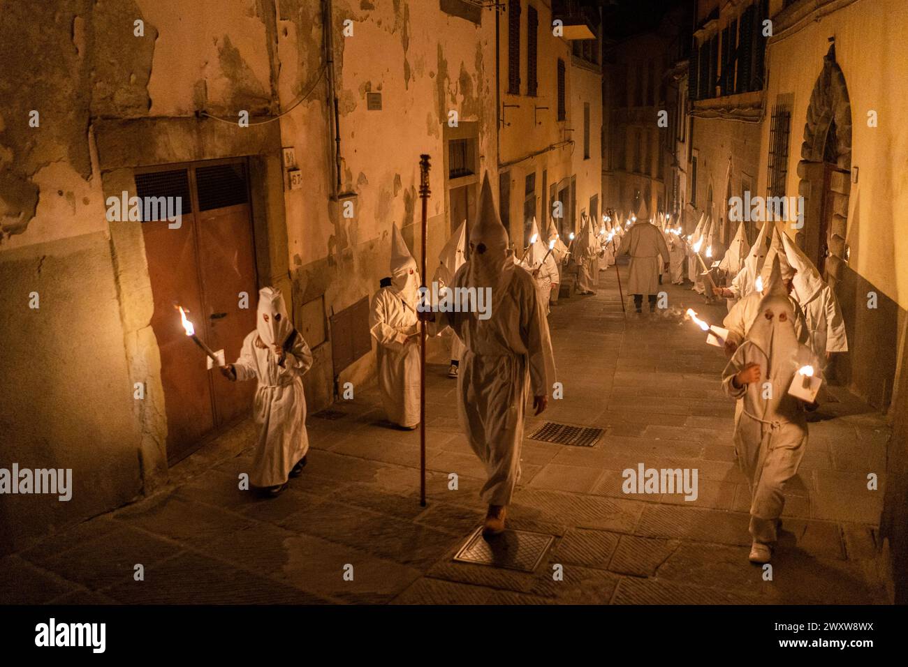 Tuscany, Italy, on March 29, 2024.The annual Good Friday Easter parade ...