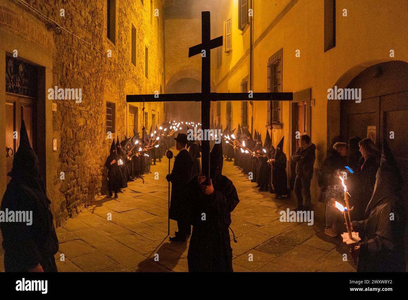 Tuscany, Italy, on March 29, 2024.The annual Good Friday Easter parade ...