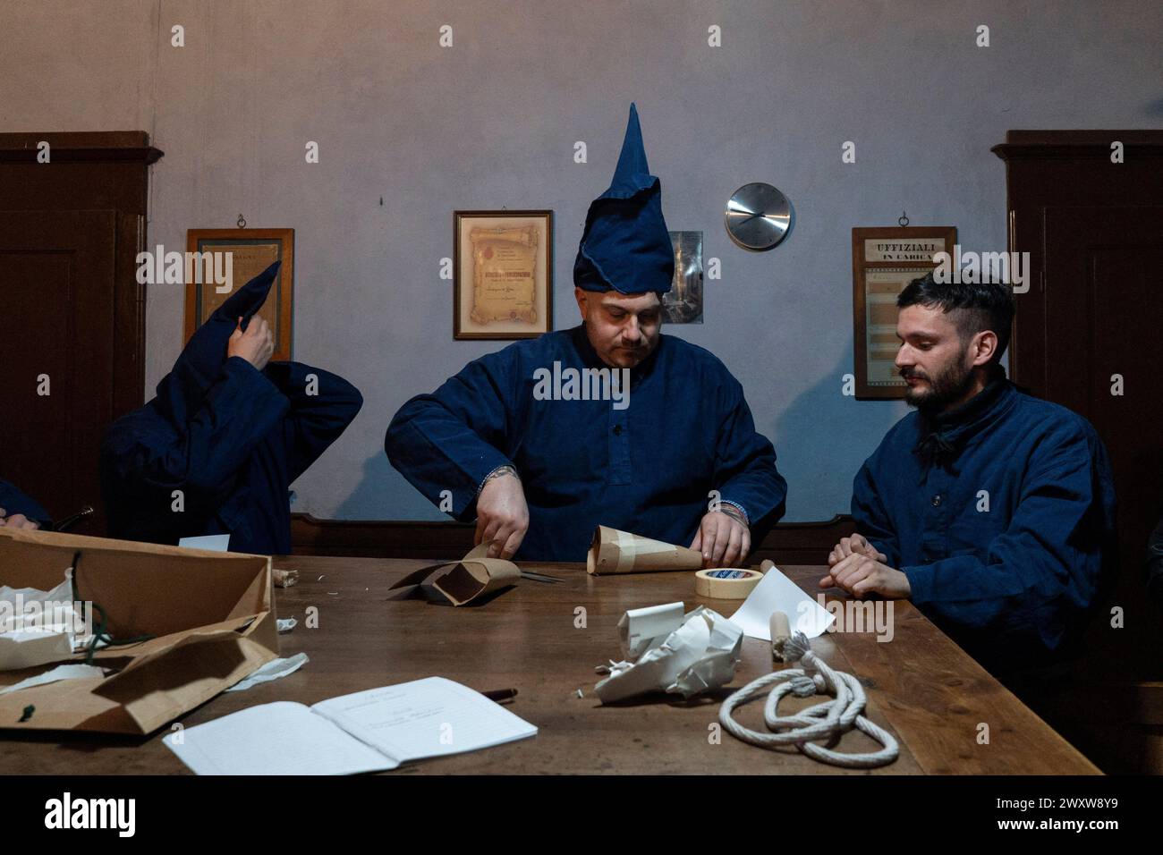 Tuscany, Italy, on March 29, 2024.The annual Good Friday Easter parade ...