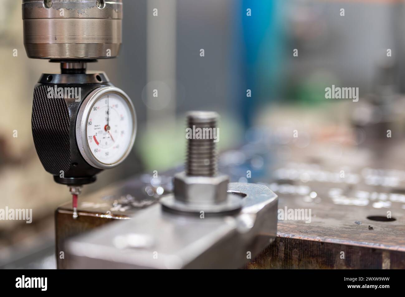 Working Coordinate Measuring machine probe CMM on milling work. Sensor ...