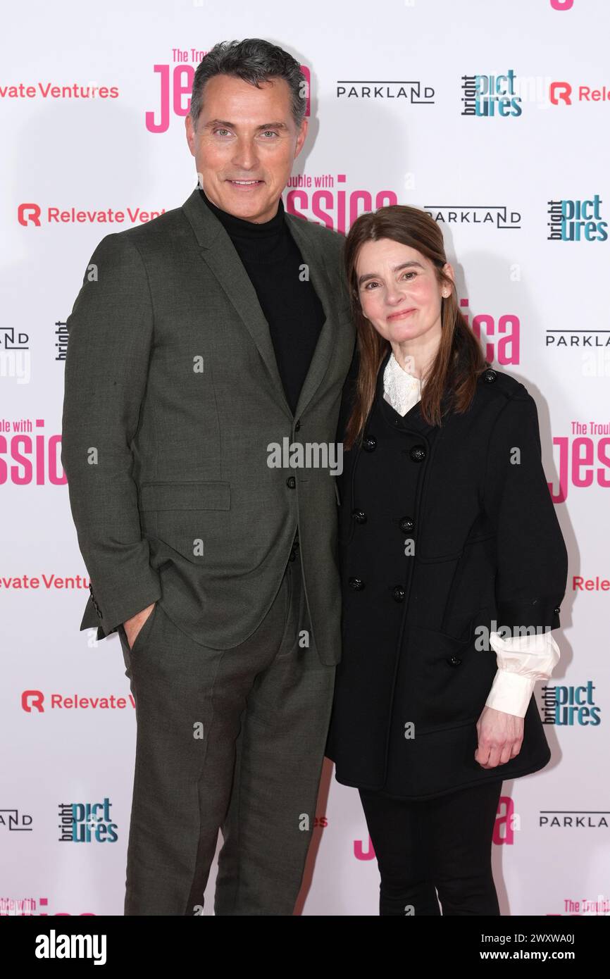 Rufus Sewell and Shirley Henderson arriving at the London premiere of ...