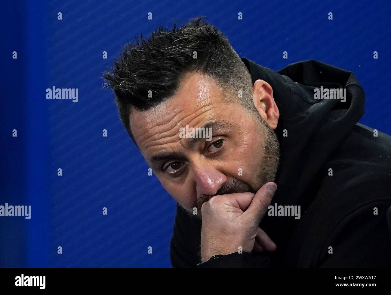 File photo dated 14-03-2024 of manager Roberto De Zerbi, who insists ...