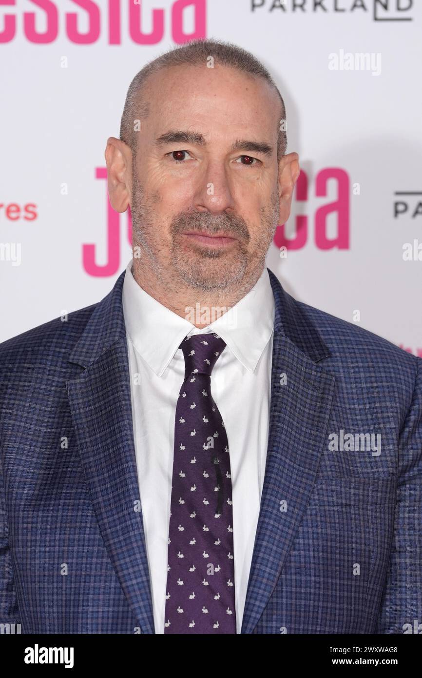 Matt Winn arriving at the London premiere of The Trouble with Jessica ...