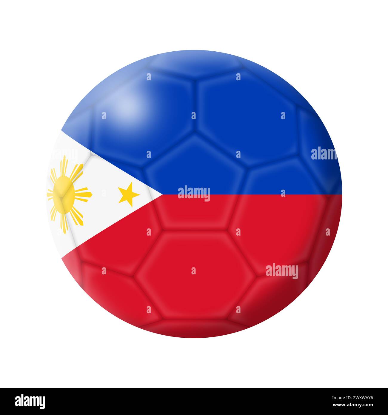 Philippines soccer ball football with clipping path Stock Photo - Alamy