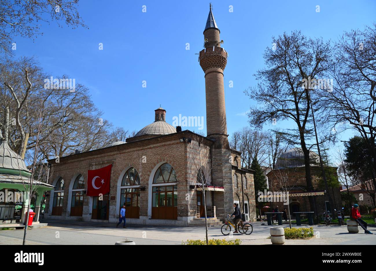 Ishak Pasha Mosque and Complex in Inegol, Bursa, Turkey Stock Photo - Alamy