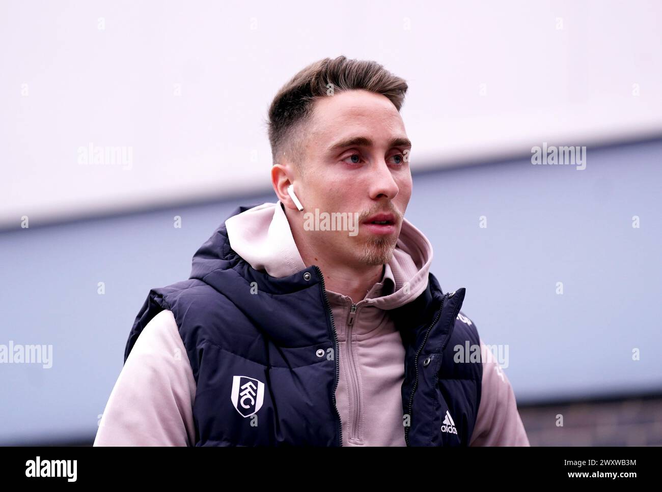 Fulham goalkeeper Steven Benda arrives ahead of the Premier League ...