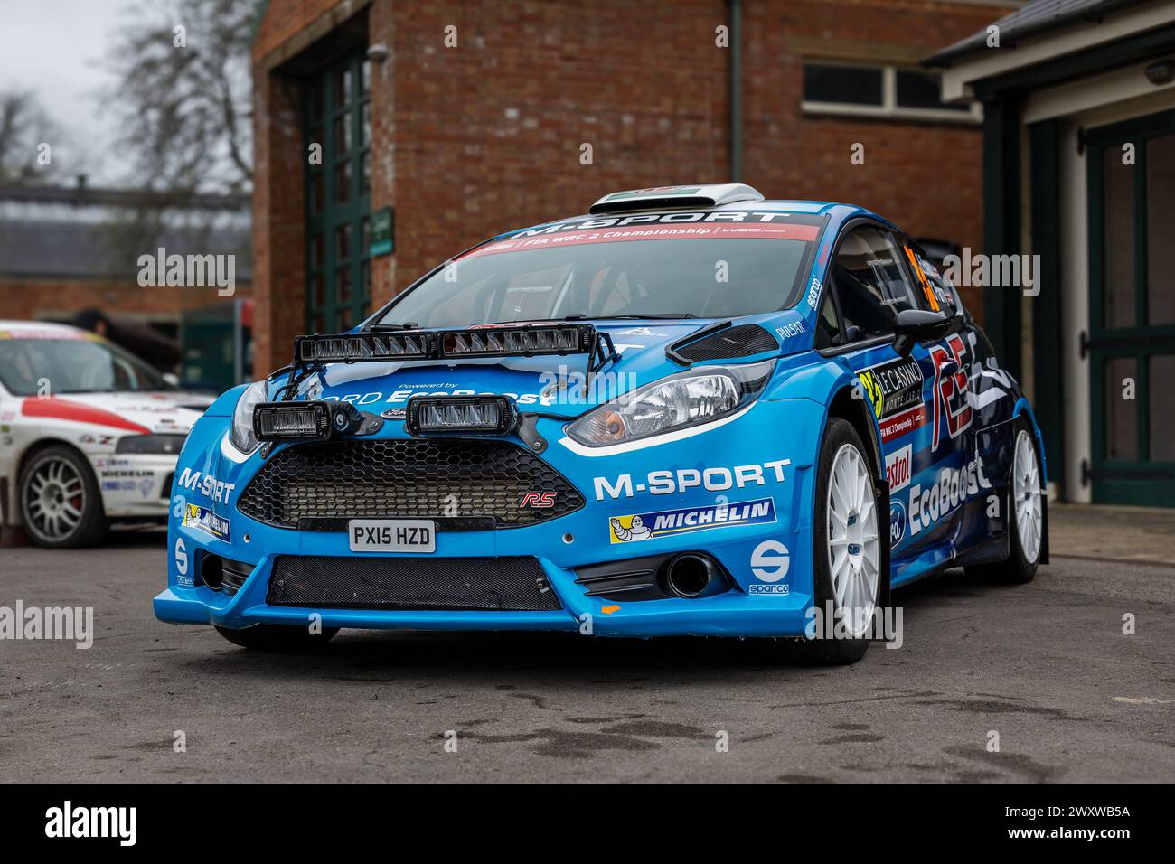 2015 WRC Championship Ford Fiesta R5, on display at the Motorsport ...