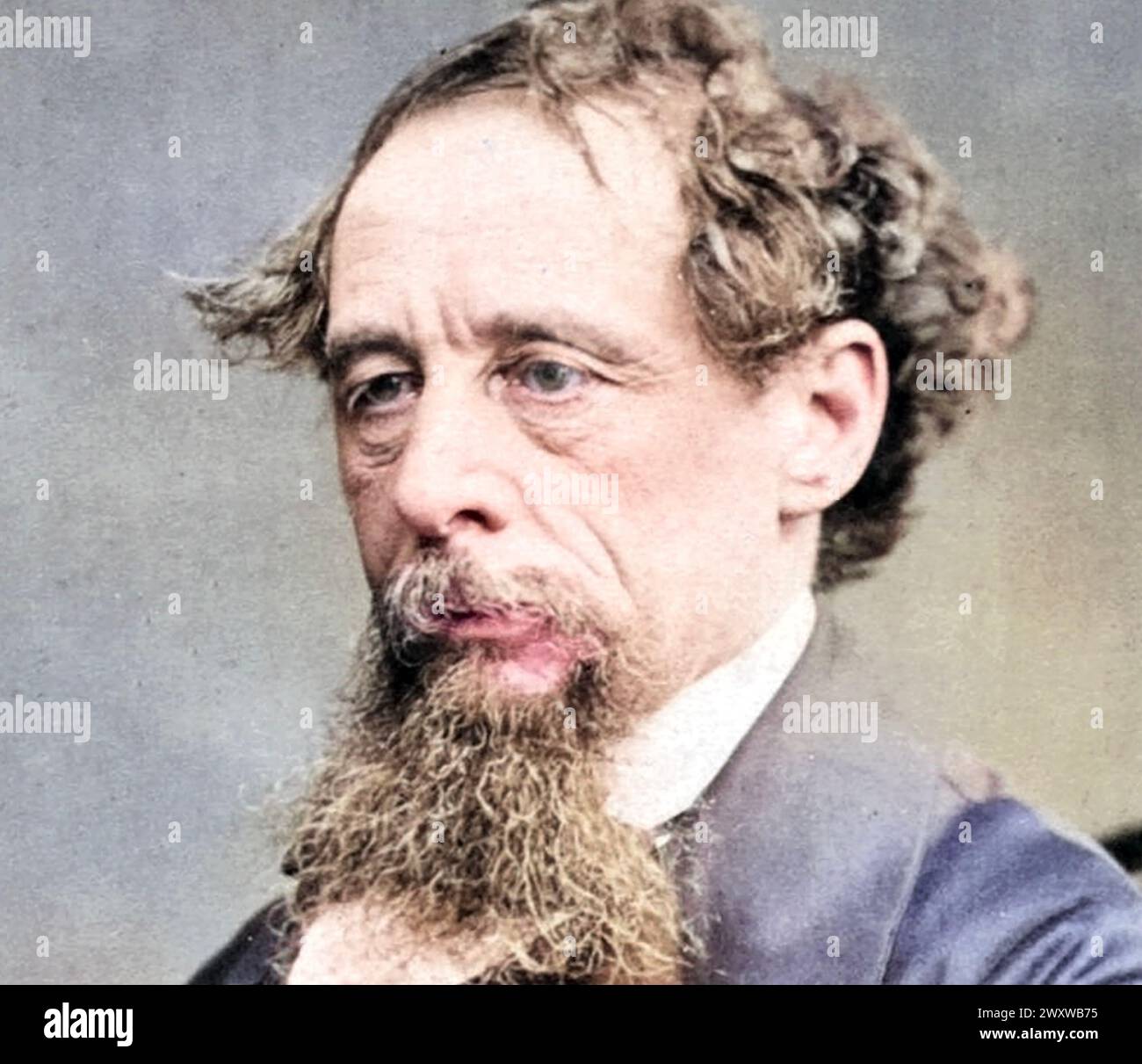 CHARLES DICKENS (1812-1870) English novelist, about 1867 Stock Photo ...