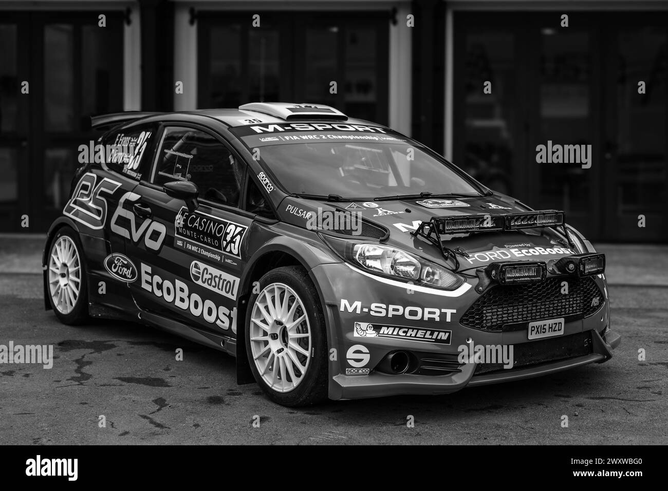 2015 WRC Championship Ford Fiesta R5, on display at the Motorsport ...
