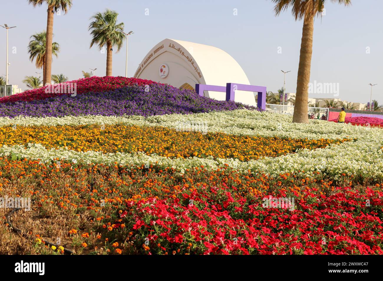Yanbu, Madinah region, Saudi Arabia. 23 Mars 2019 - Flower festival ...