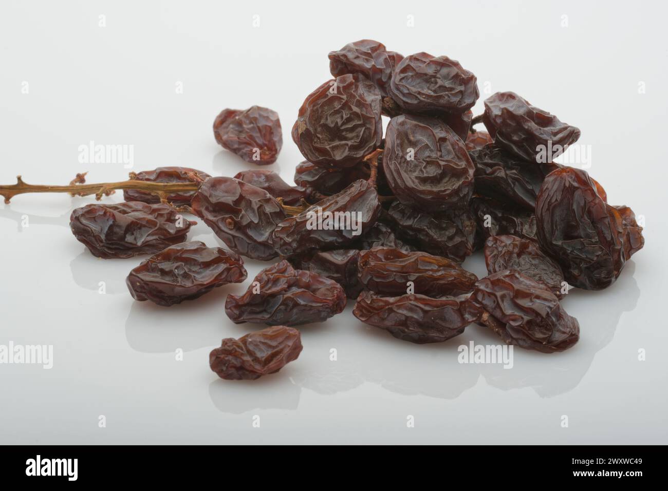 Muscatel raisins. Also known as Moscatel raisins. dried grapes. Sweet ...