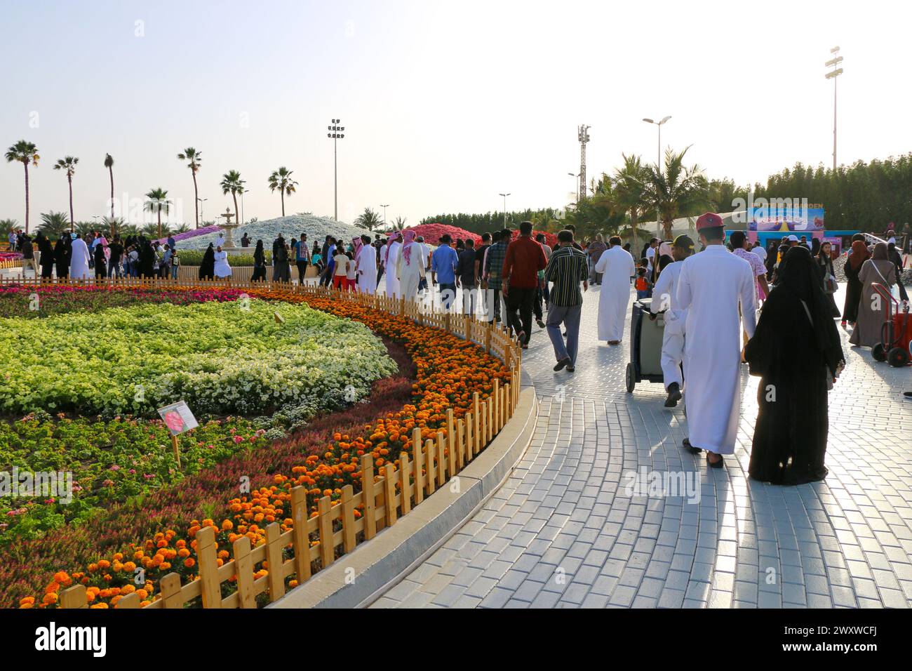 Yanbu, Madinah region, Saudi Arabia. 23 Mars 2019 - Flower festival ...