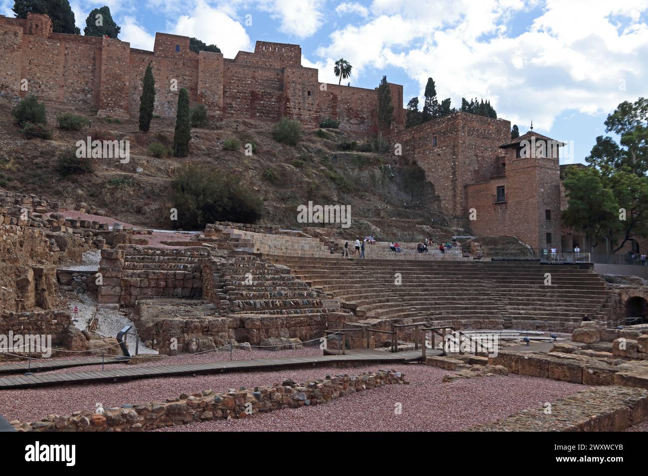 Roman Amphitheatre, Malaga Stock Photo - Alamy