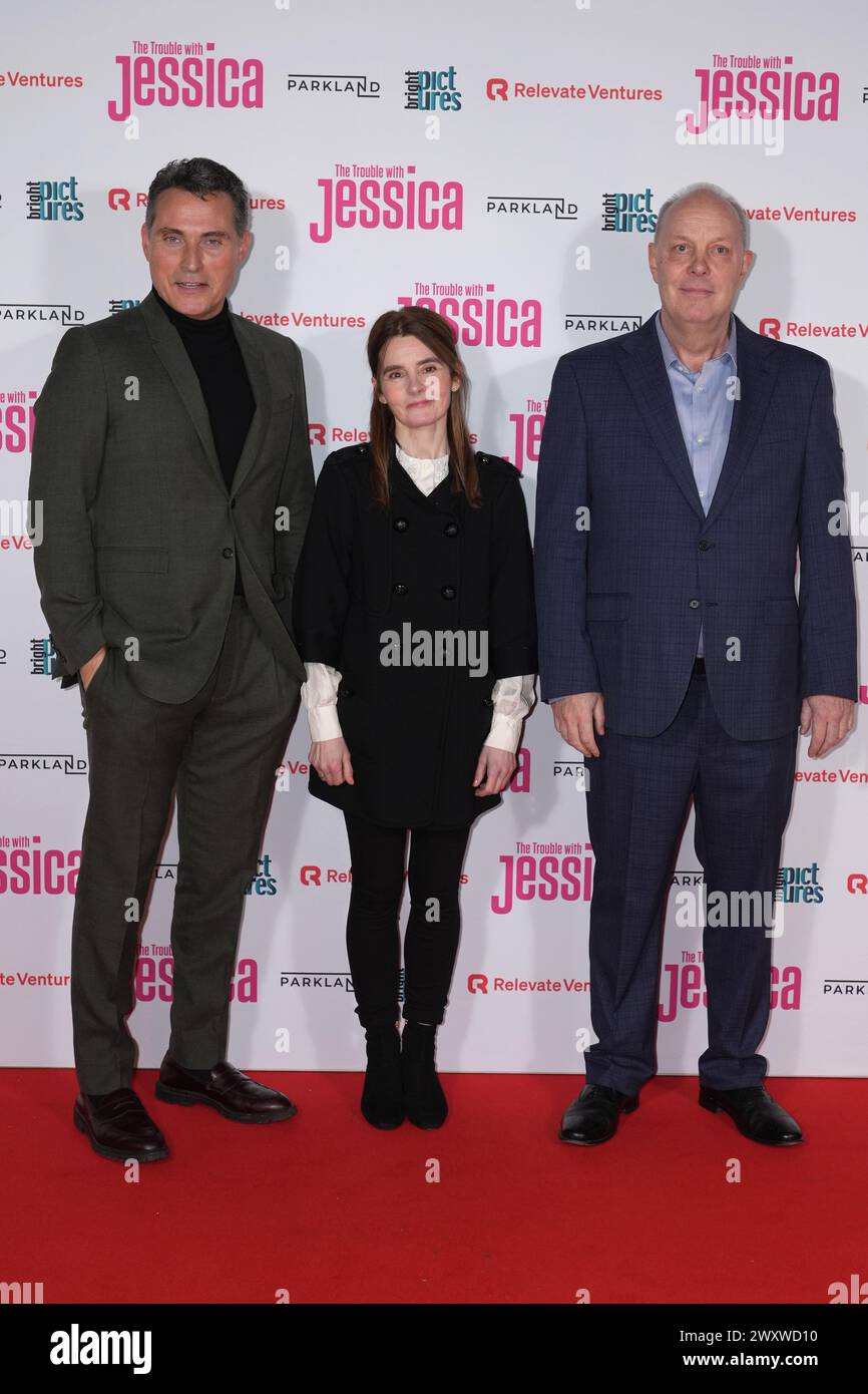(Left to right) Rufus Sewell, Shirley Henderson and David Schaal ...