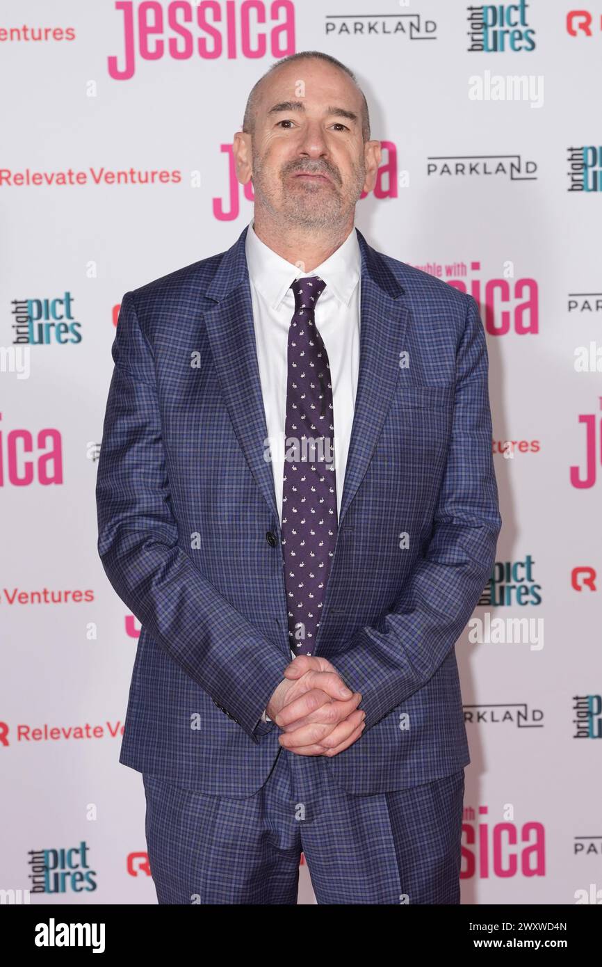 Matt Winn arriving at the London premiere of The Trouble with Jessica ...