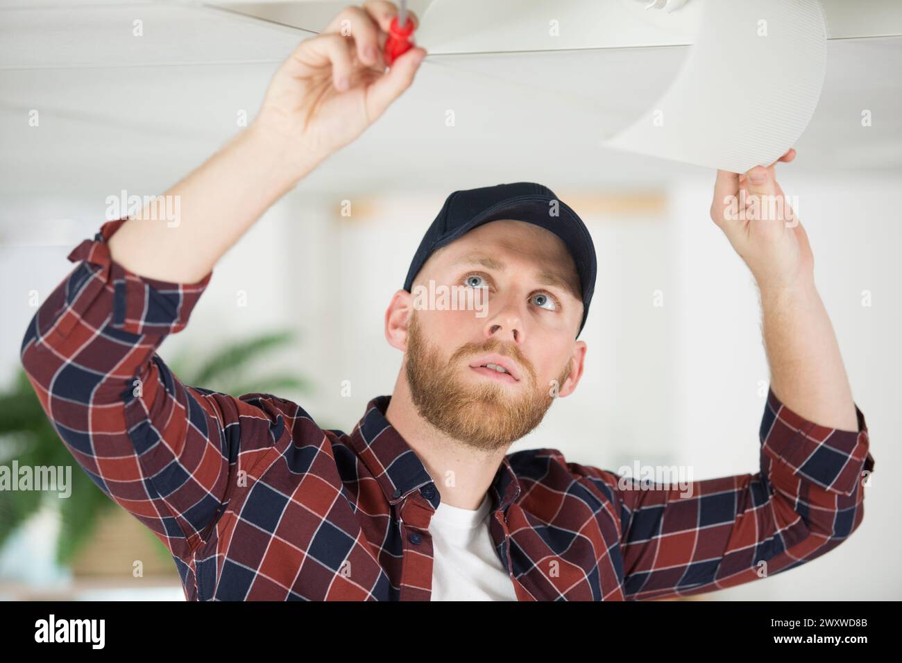 Man screws board iron hi-res stock photography and images - Alamy