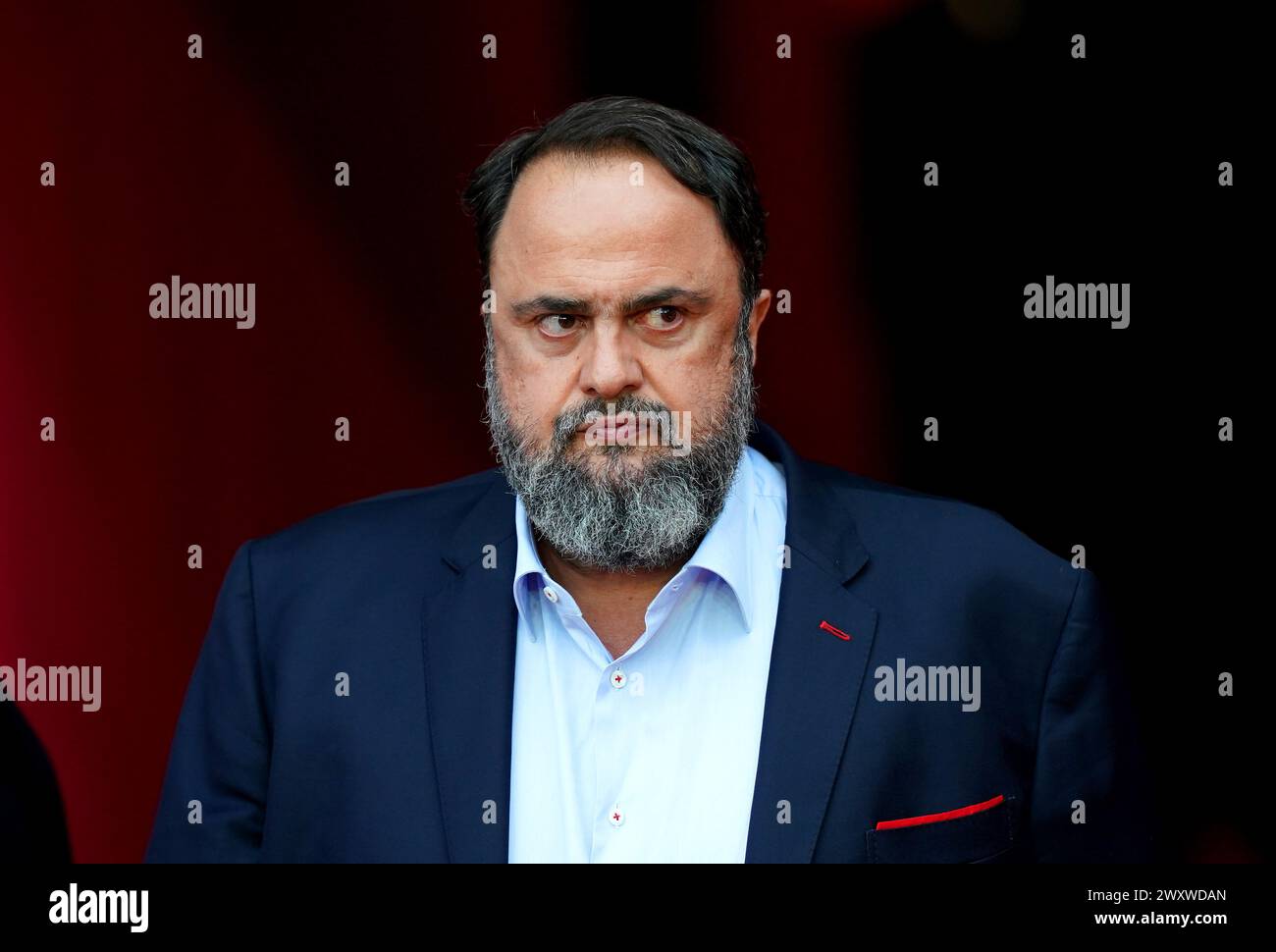 Nottingham Forest owner Evangelos Marinakis ahead of the Premier League ...