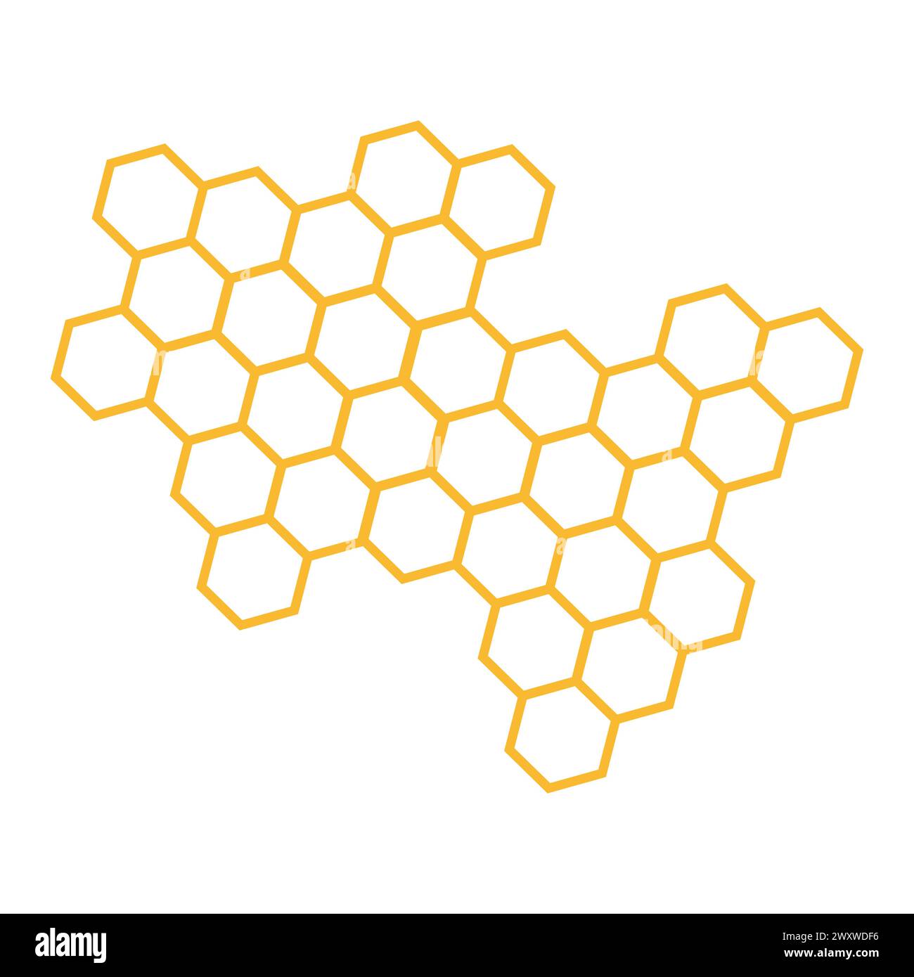 a honeycomb icon on a white background. the design is in a flat style ...