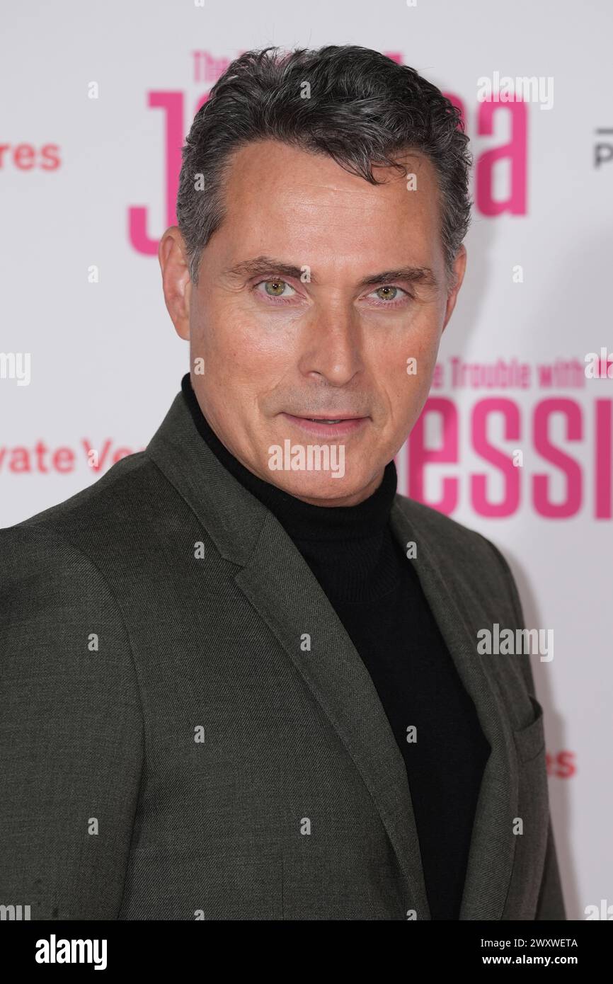 Rufus Sewell arriving at the London premiere of The Trouble with Jessica, at the Vue West End in ...