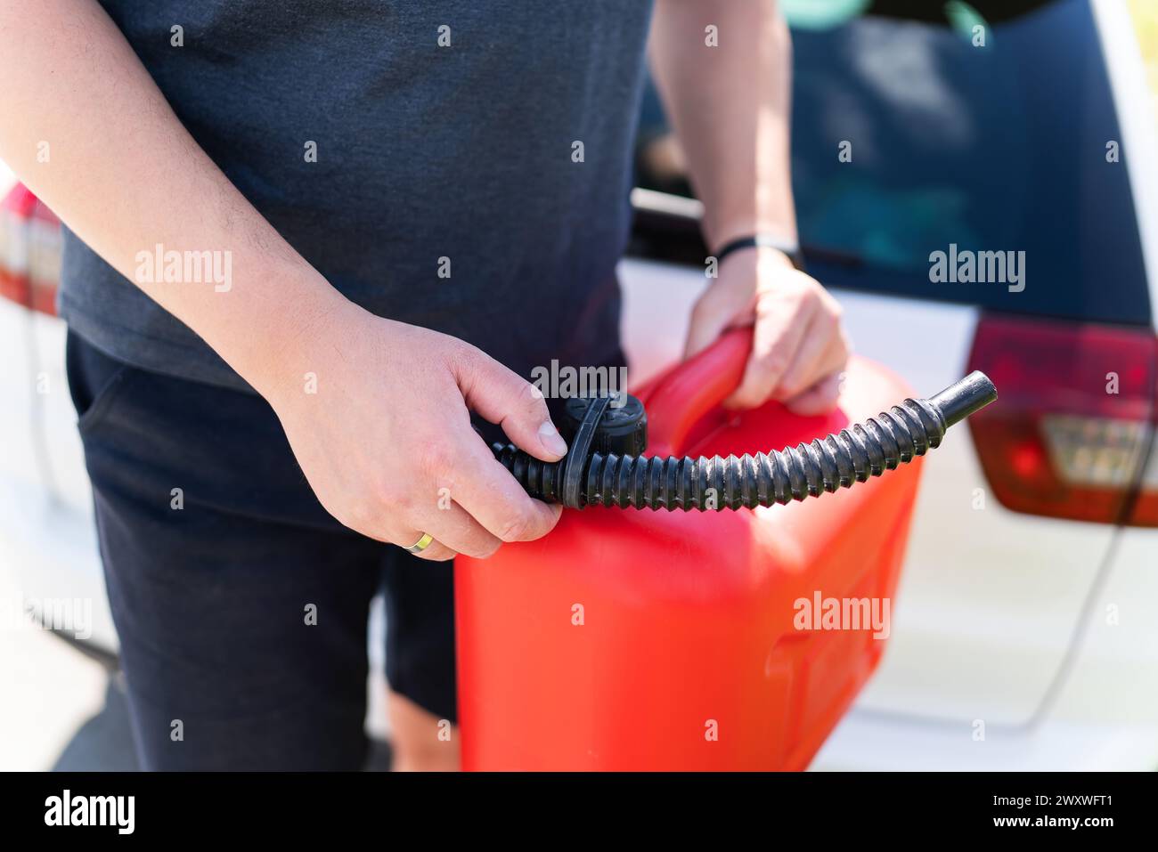 Car refueling process gasoline hi-res stock photography and images - Alamy