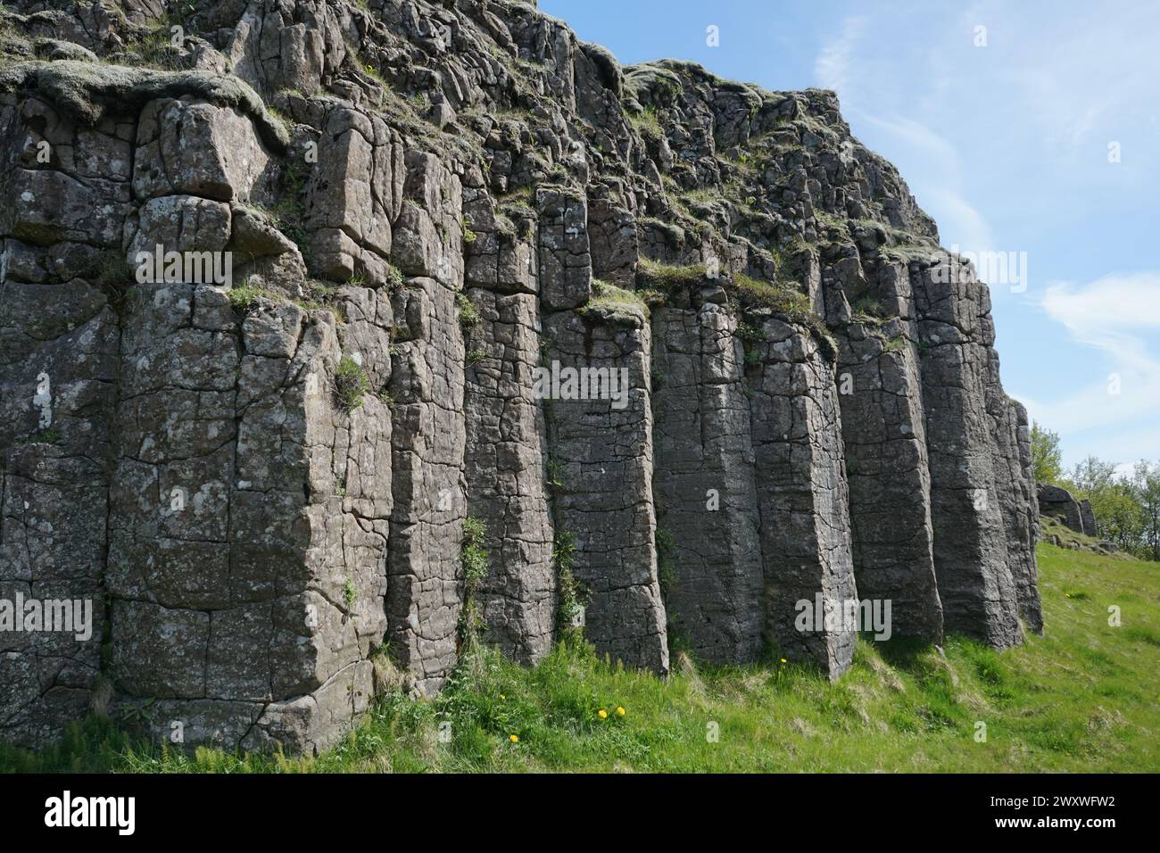 Protruding columnar basalt hi-res stock photography and images - Alamy