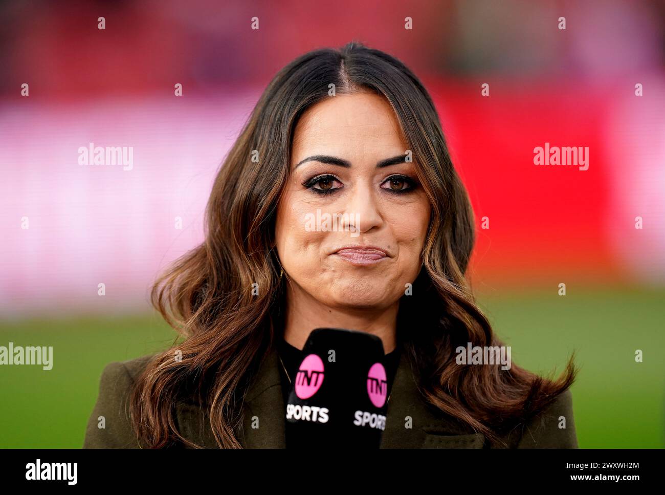 TNT Sports presenter Jules Breach ahead of the Premier League match at ...