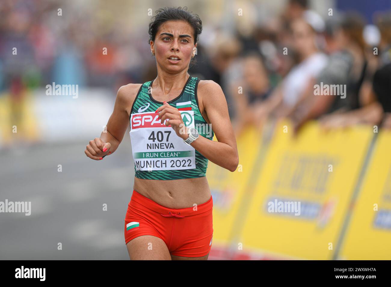Marinela Nineva (Bulgaria). Women's Marathon. European Championships ...