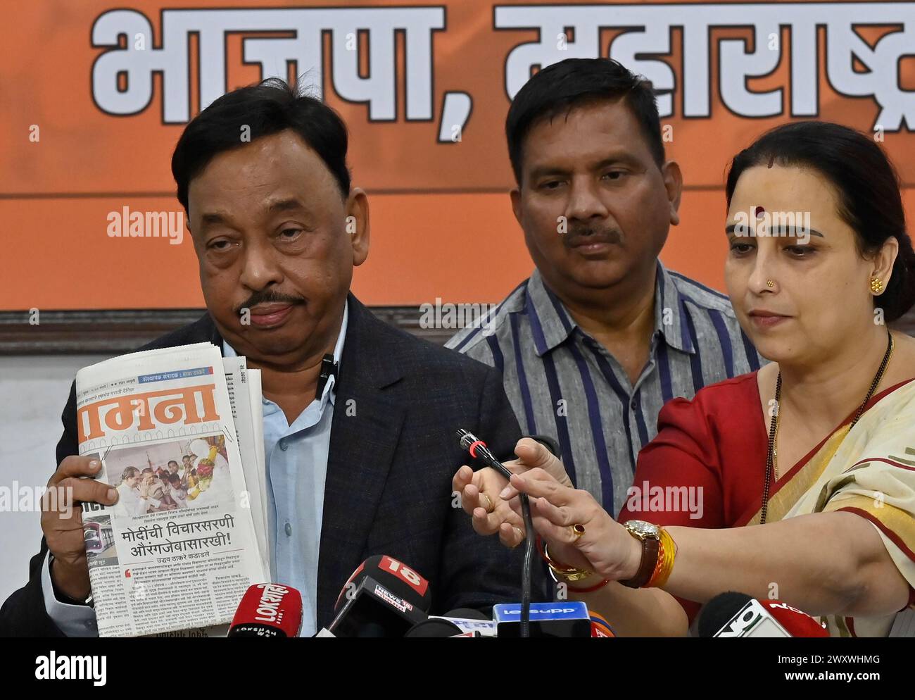 Mumbai, India. 02nd Apr, 2024. MUMBAI, INDIA - APRIL 2: BJP Party ...