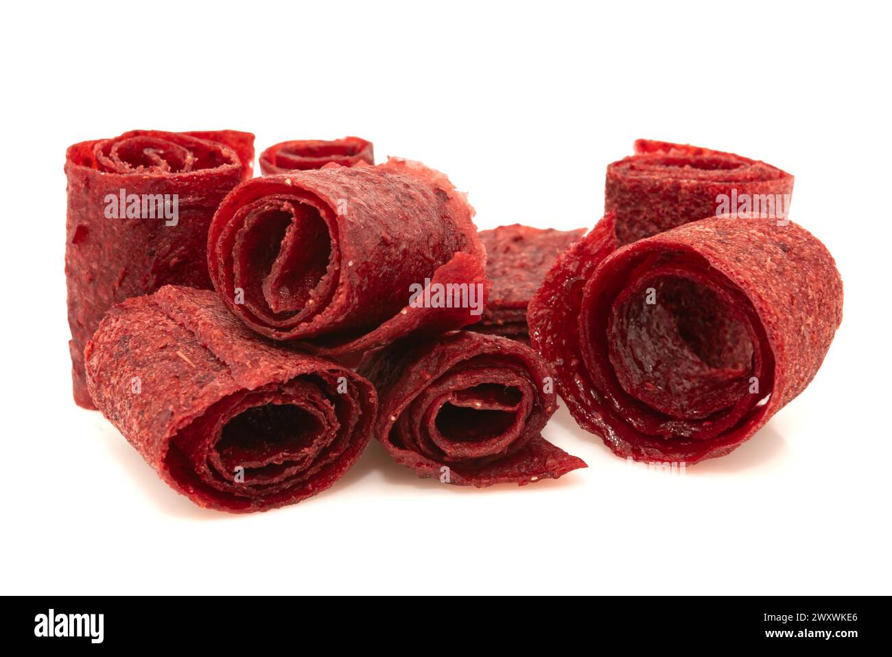 Pastille rolls. Fruit peel in pieces. Raw food diet, vegan sweets ...