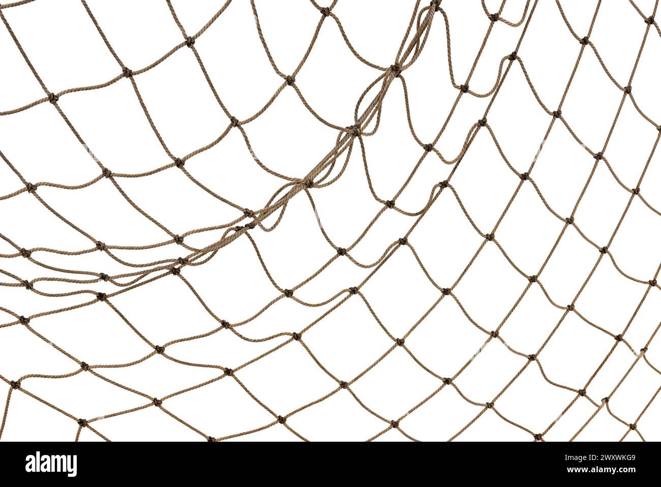 Rope football goal net Cut Out Stock Images & Pictures - Alamy