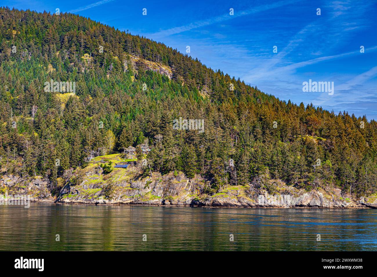Passing through the entrance to Active Pass in the British Columbia ...