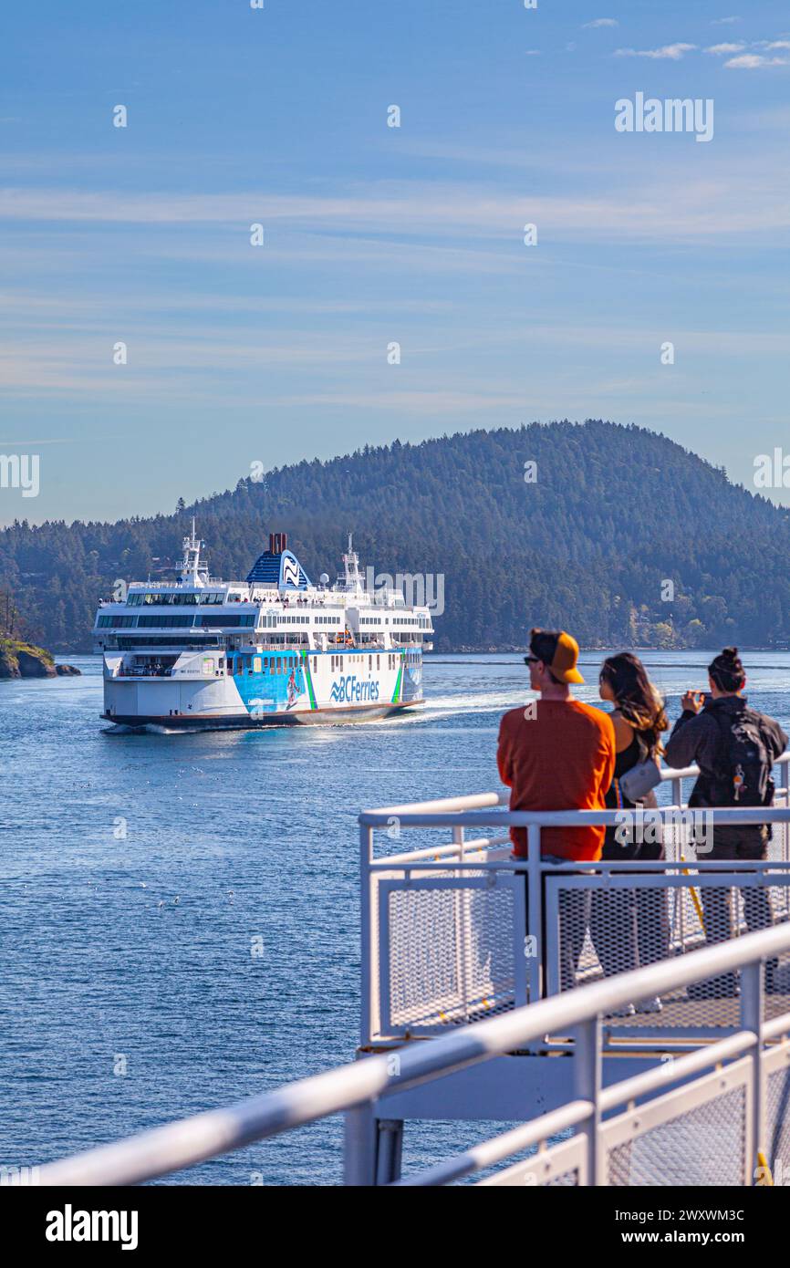 Passing the MV Coastal Renaissance in Active Pass through the British ...