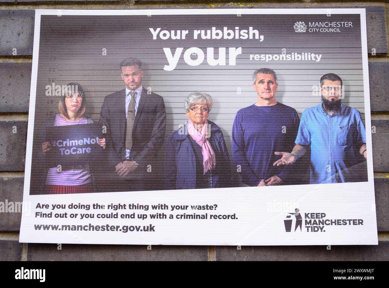 A notice in Manchester UK advises residents that they have a legal ...