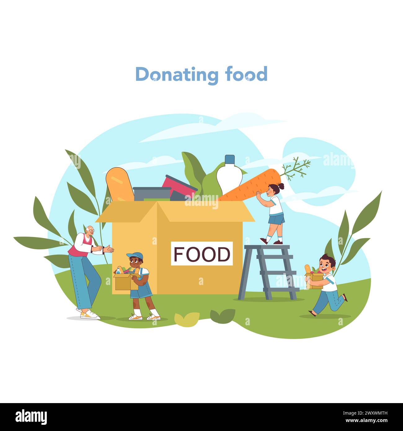 Starving children Cut Out Stock Images & Pictures - Alamy