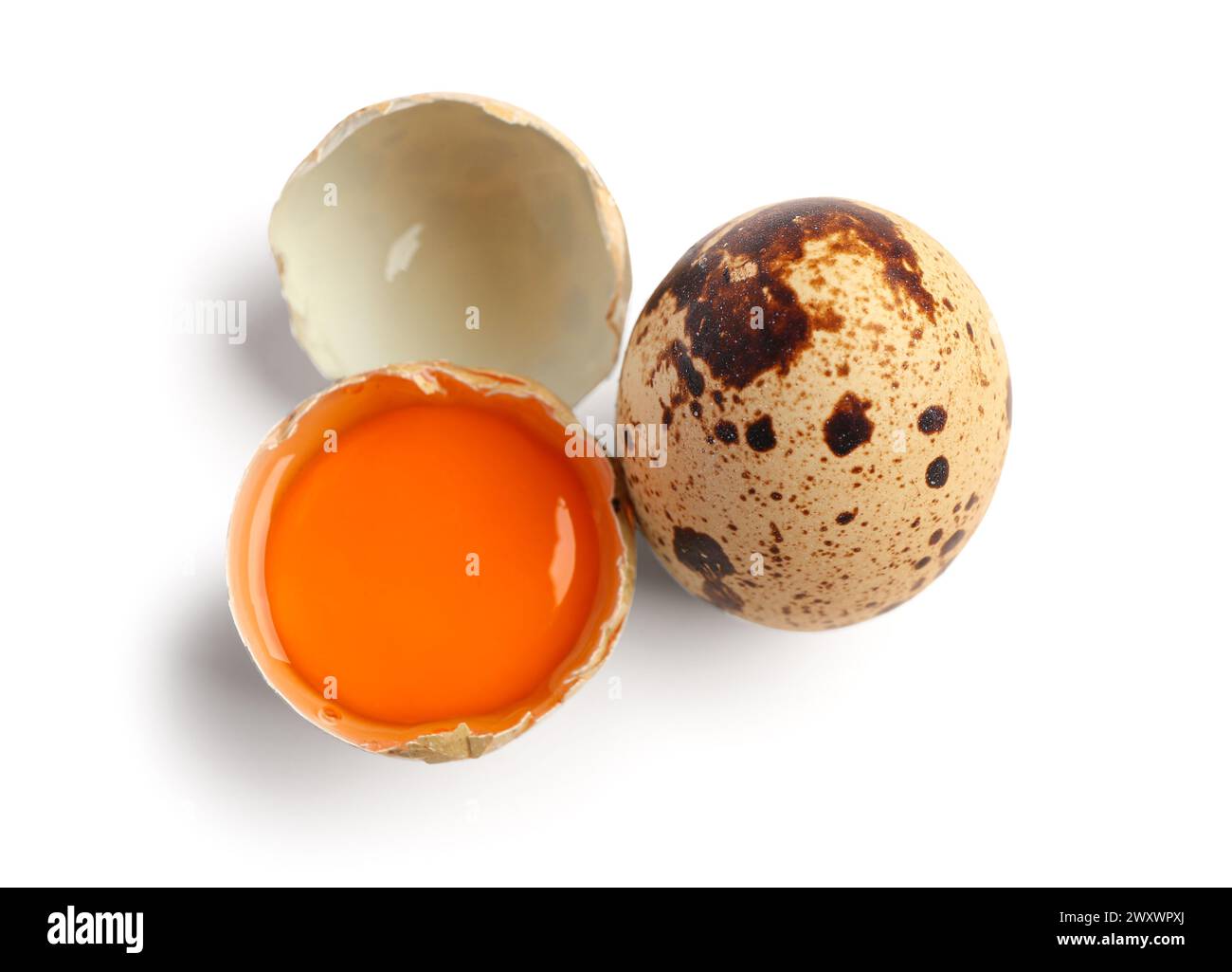 Quail egg shell cracked isolated hi-res stock photography and images ...